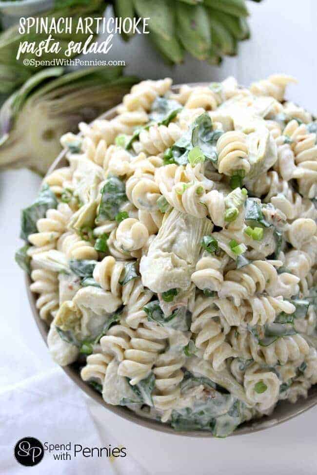 🏅 Insalata Di Pasta Con Salsa Di Carciofi Spinaci