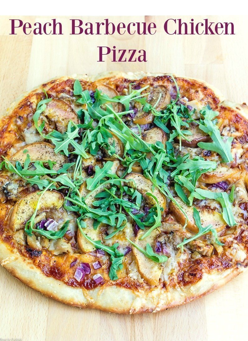 🏅 Pizza de frango assado pêssego