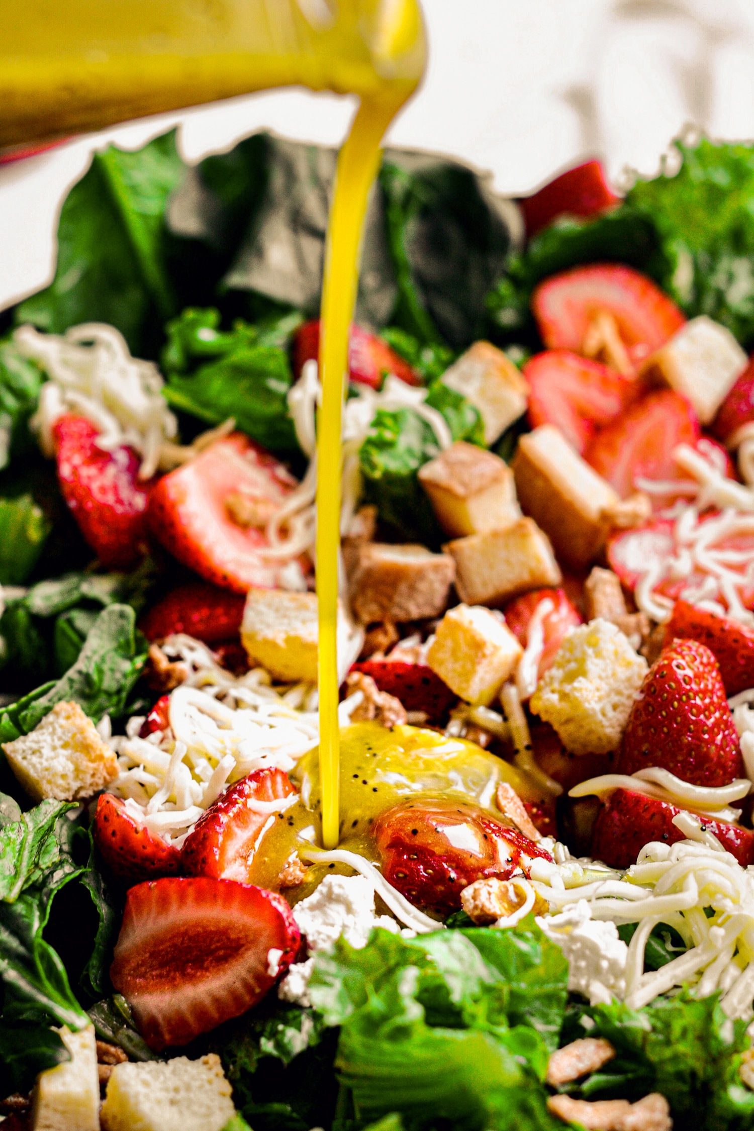 🏅 Receita de salada de morango com molho agridoce