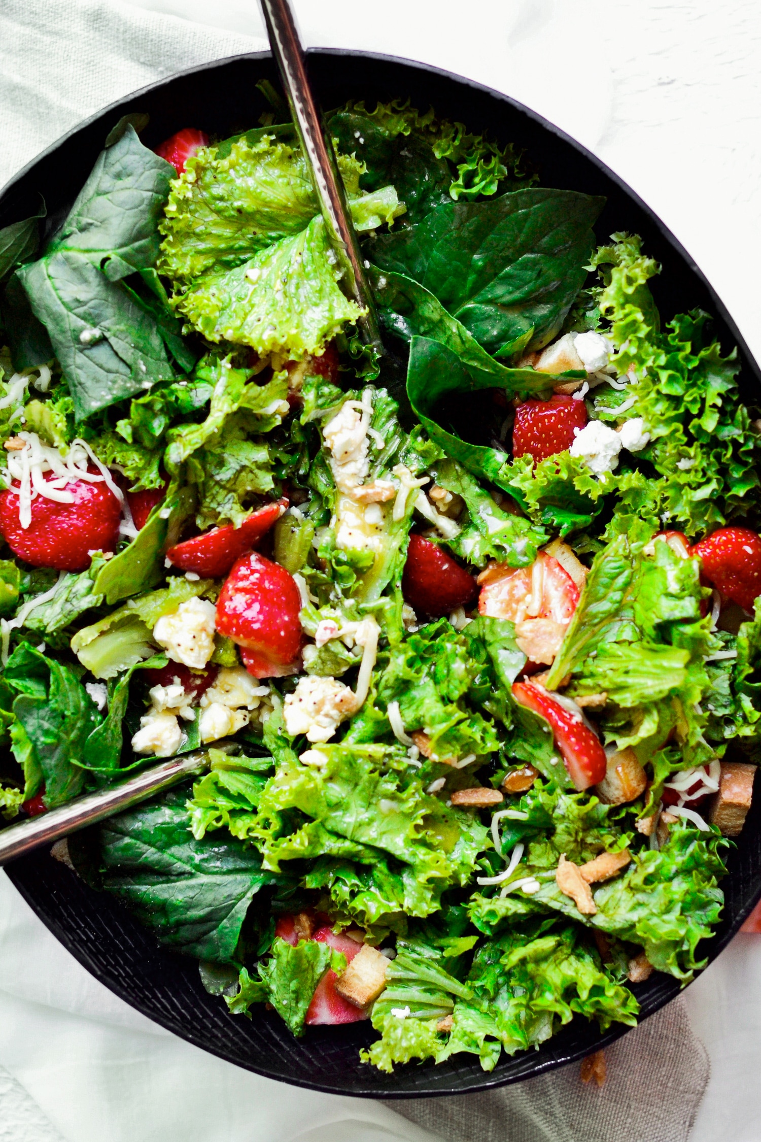 🏅 Receita de salada de morango com molho agridoce