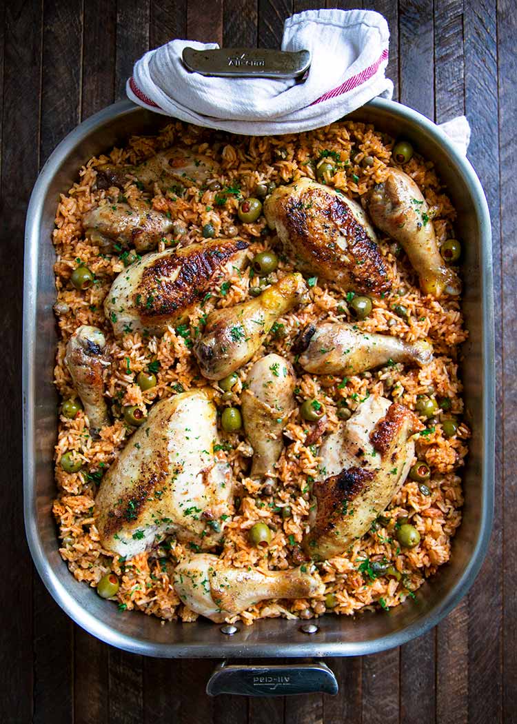 🏅 Frango e arroz porto-riquenhos (Arroz con Pollo)