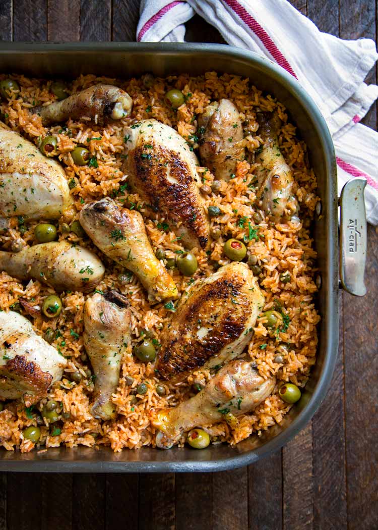 🏅 Frango e arroz porto-riquenhos (Arroz con Pollo)