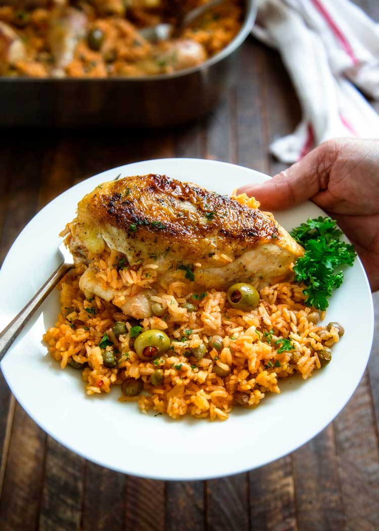🏅 Frango e arroz porto-riquenhos (Arroz con Pollo)