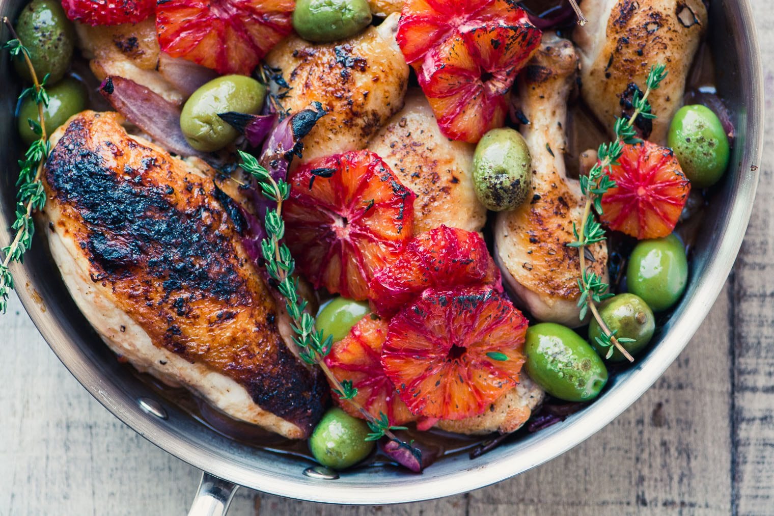 🏅 Frango assado com laranja e azeitonas