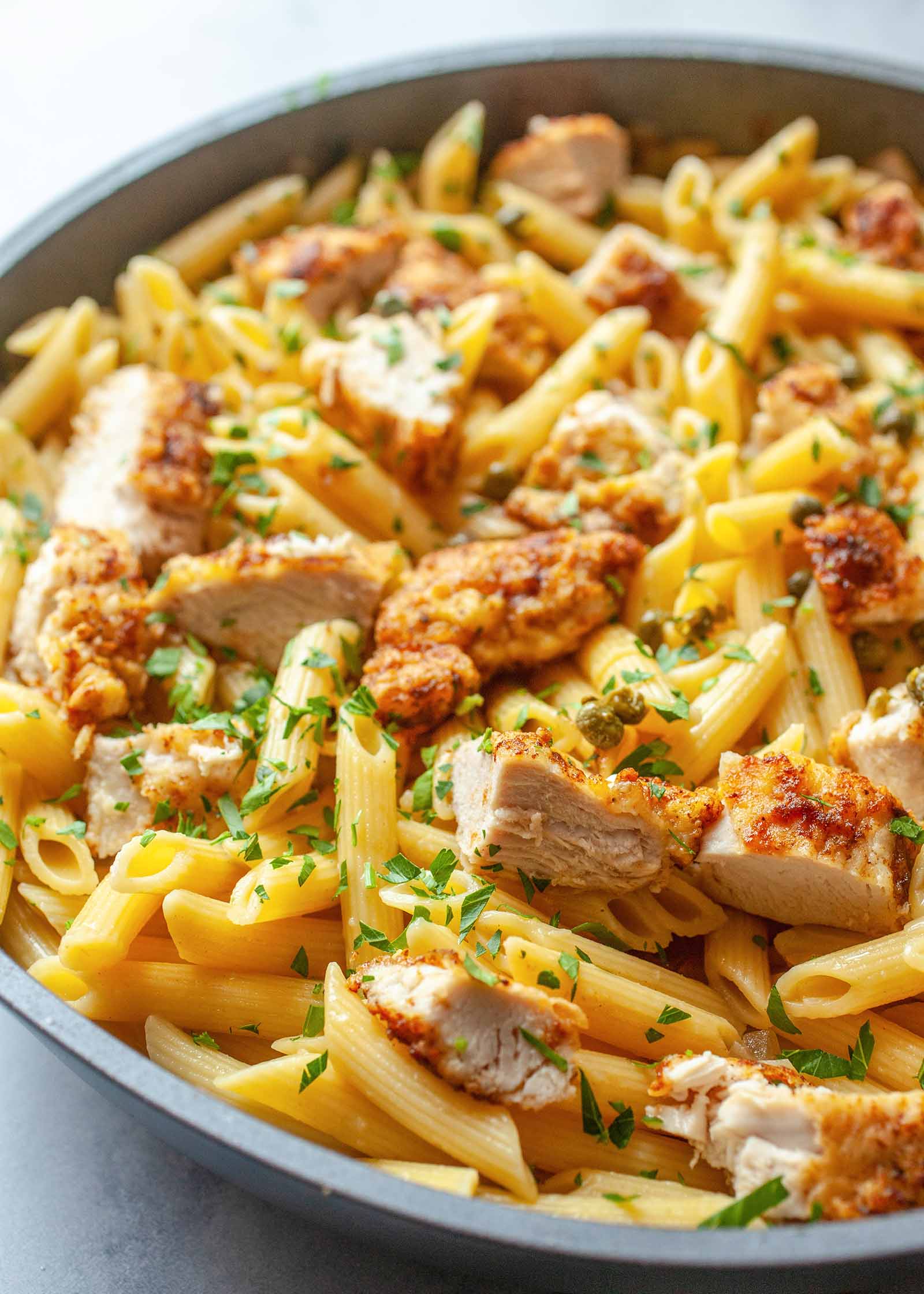 🏅 Macarrão Piccata de Frango