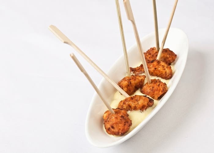 Knapriga kycklingkanapéer, recept steg för steg