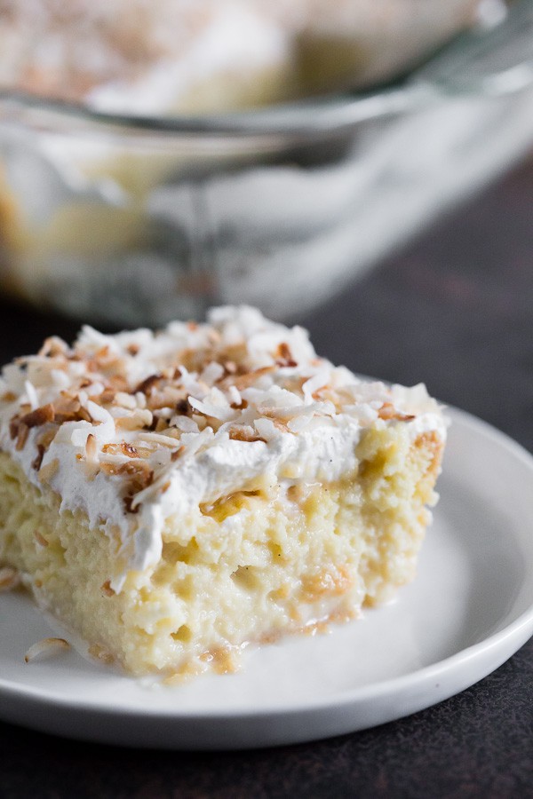 Rostad kokoskaka Tres Leches