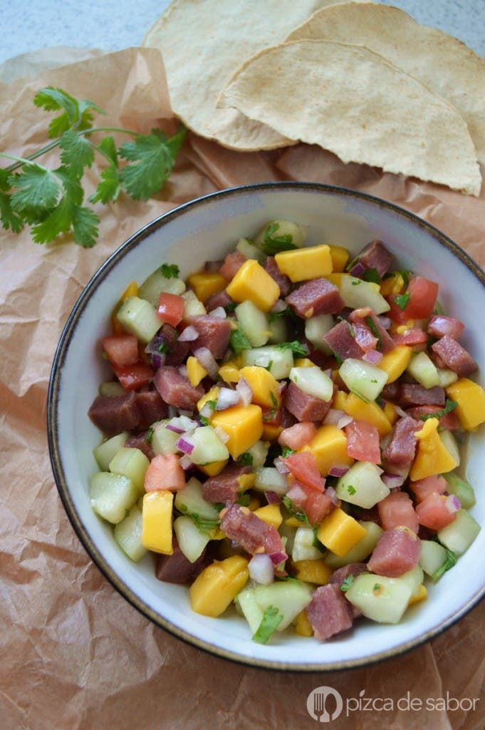 Tonfisk ceviche med mango